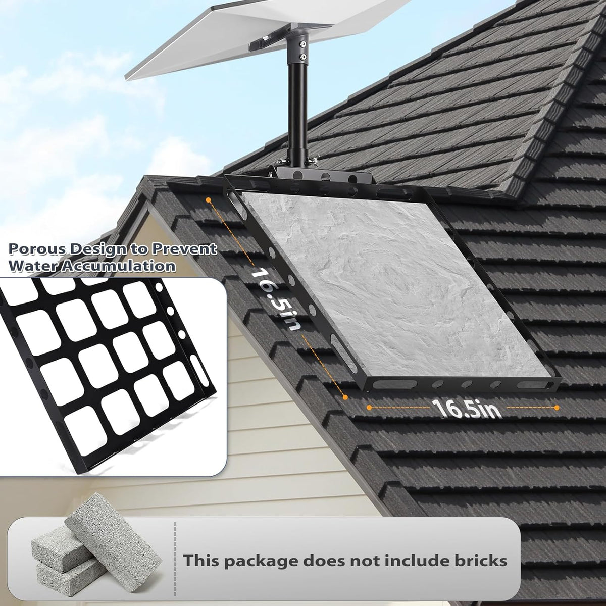 Gen 3 Starlink Roof Ridge Mount, No-Drill Installation Starlink Pivot – HVDI.com