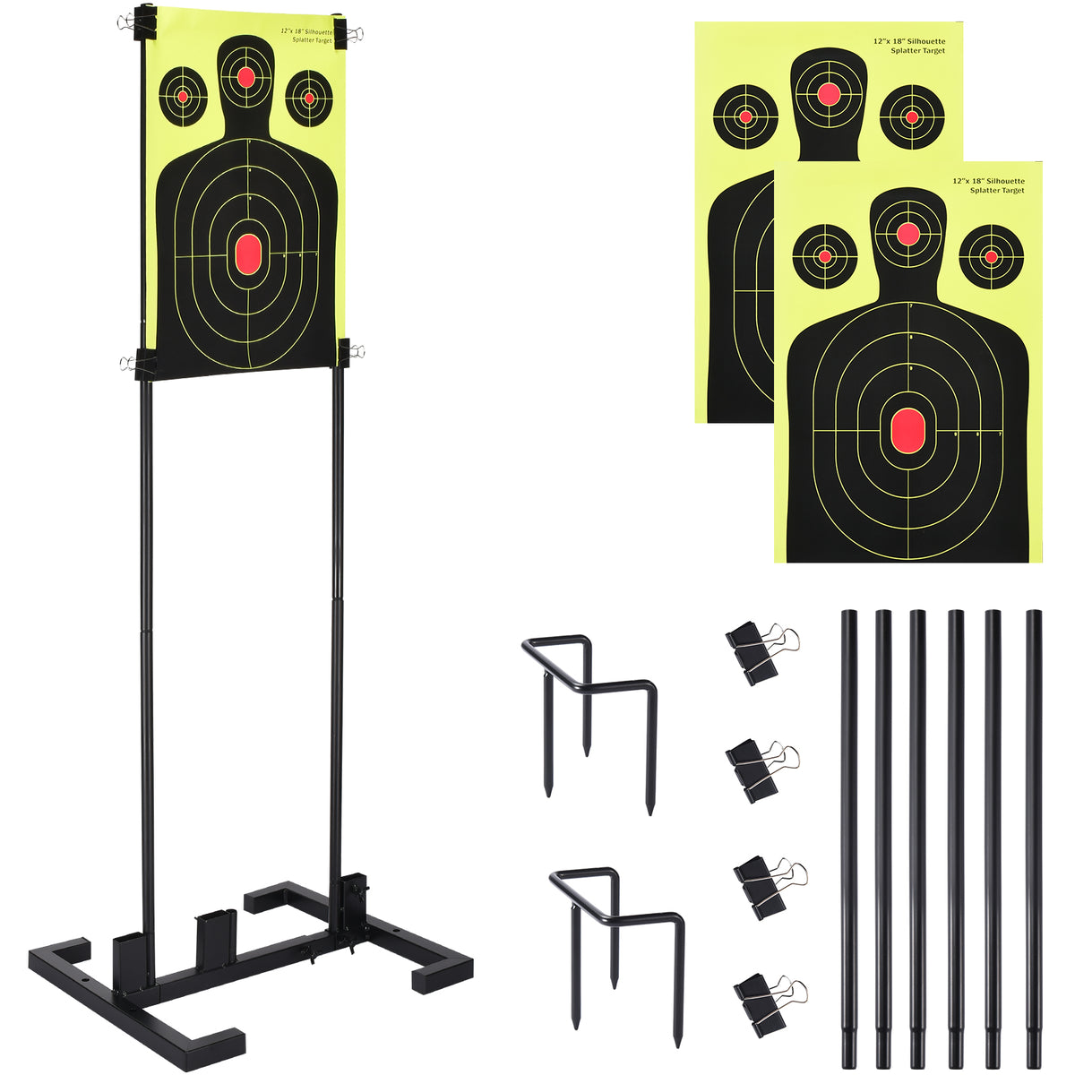 GADFISH Shooting Target Stand Set, Adjustable Shooting Target Base wit ...