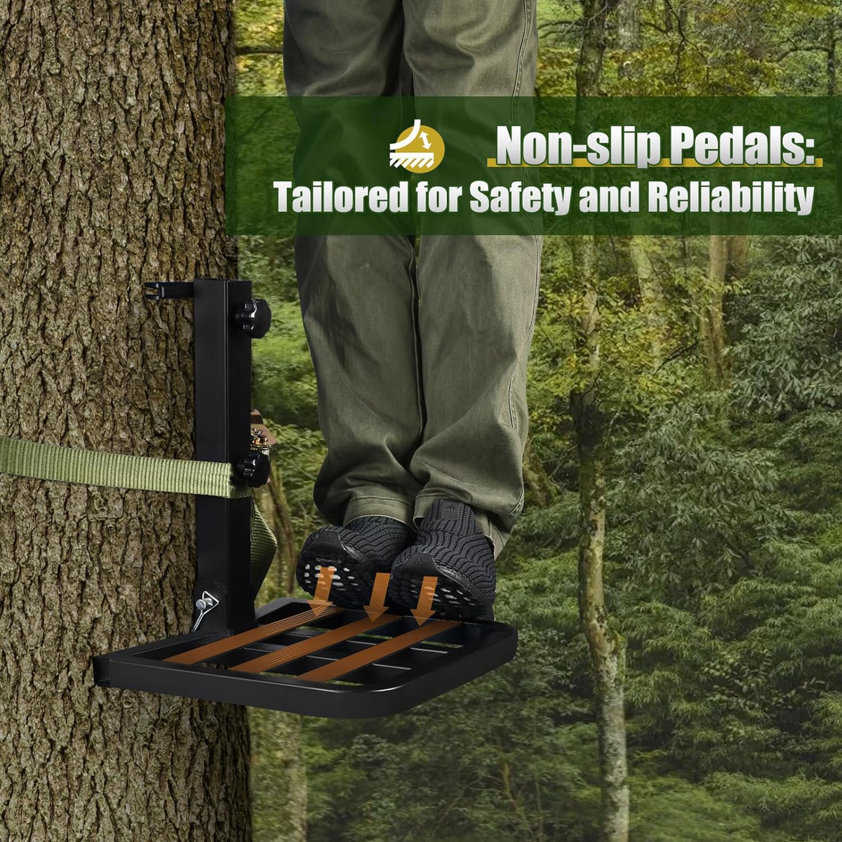 Tree Saddle Platform, 500LBS Lightweight Saddle Hunting Platform with ...