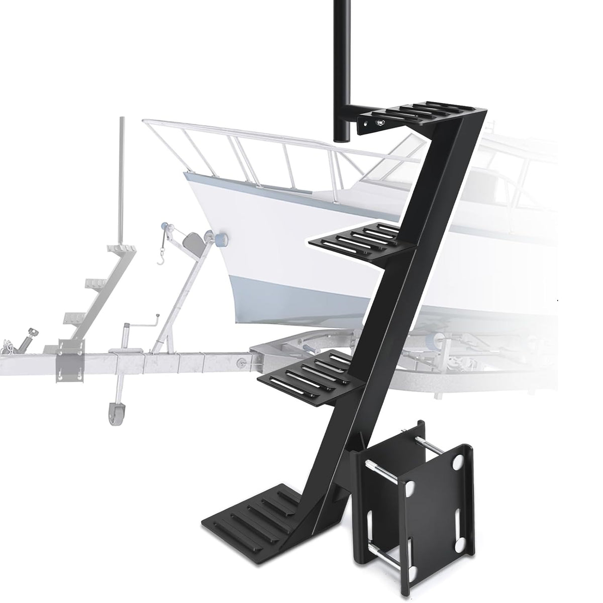 GADFISH Trailer Steps, Heavy Duty Boat Trailer Steps, Boat Steps for T ...